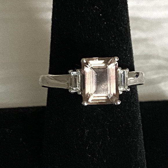 Karis | Jewelry | Signed Karis Silver Tone Square Purple Stone Ring ...